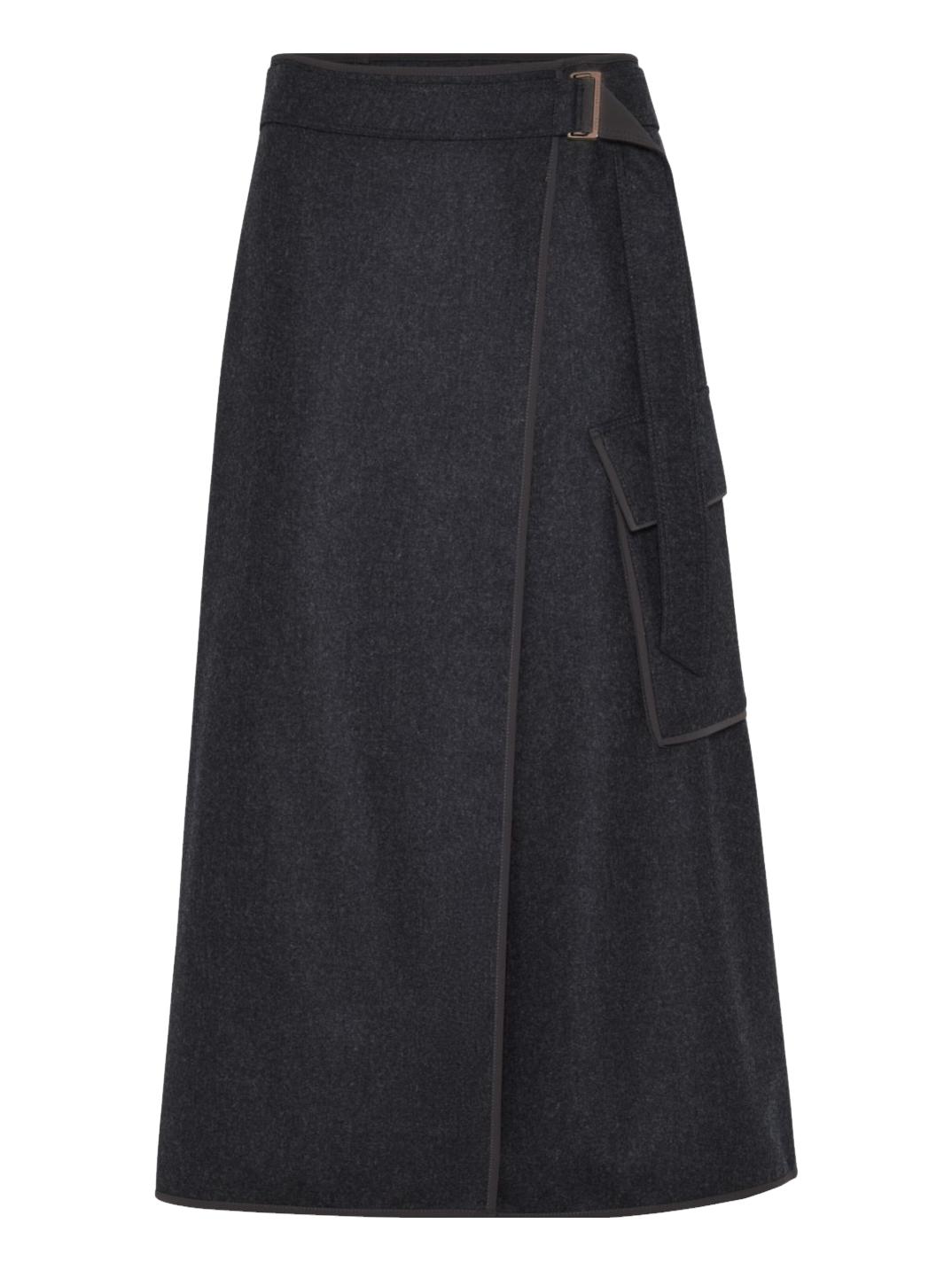 BRUNELLO CUCINELLI Brunello Cucinelli Wrap Midi Skirt